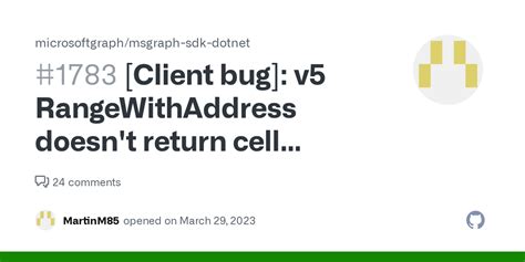 [client bug] v5 rangewithaddress doesn t return cell values · issue