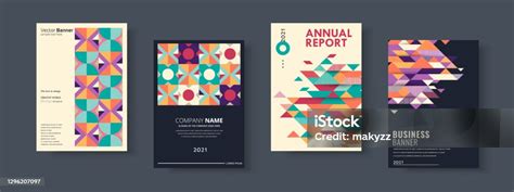 브로셔 세트 연례 보고서 전단지 디자인 템플릿 비즈니스 프레젠테이션 비즈니스 용지 기업 문서 표지 및 레이아웃 템플릿 설계를 위한 벡터 일러스트레이션 0명에 대한 스톡 벡터