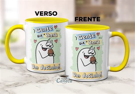 Caneca Flork Gente Que Ama Um Docinho Presente Fofinho Minha Caneca