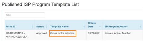 Applying ISP Template Therap Global