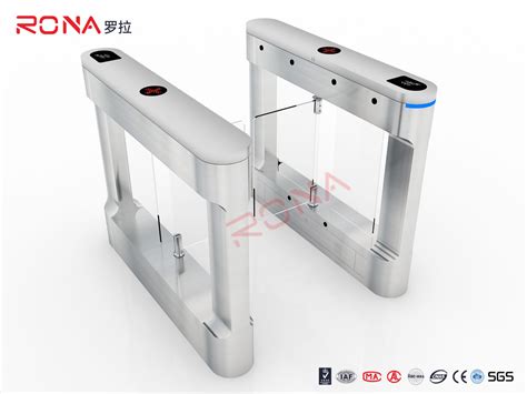 Rfid Card Reader Fingerprint Stainless Steel Turnstiles Secure Turn Style Gate