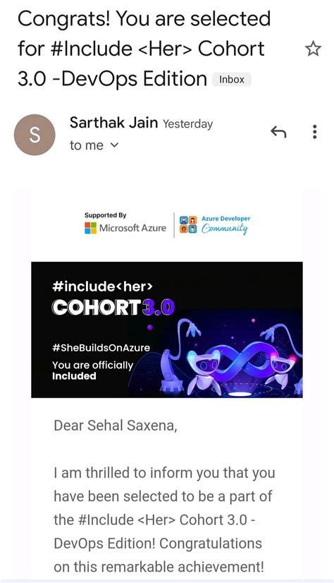 sehal saxena on linkedin include azure devops reskill include