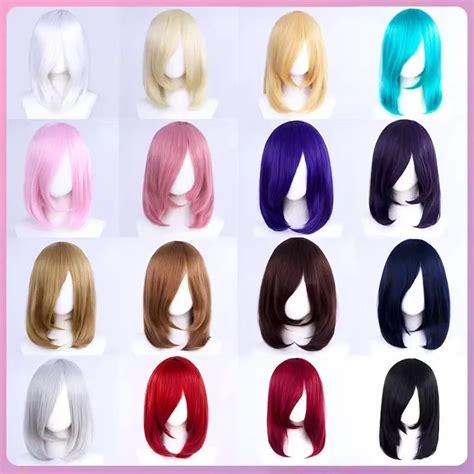 Jual Wig Cosplay Hsiu Base Cm Lurus Multi Colour Banyak Warna Cap Sisir Shopee Indonesia