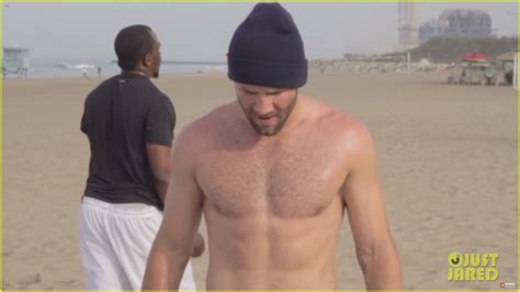 Julian Edelman Does A Shirtless Workout With Jimmy Garoppolo Photo