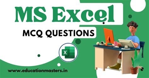 MS Excel MCQ Questions In English Education Masters