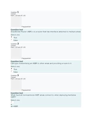 Data Communications And Networking PQ PQ Question Correct Mark Out Of Flag Question