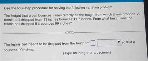 solved use the four step procedure for solving the following variation