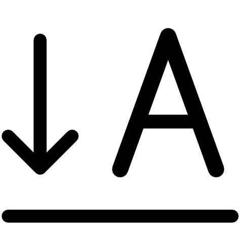 Align Baseline Vector SVG Icon SVG Repo