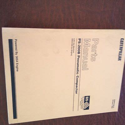 Cat Caterpillar Ps 200b Vibratory Compactor Parts Book Sn 5jr Ebay