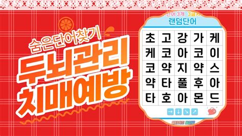 건강과 재미가 함께하는 퀴즈 숨은단어찾기 치매예방 퀴즈 초성퀴즈 단어퀴즈 두뇌운동 뇌건강 치매테스트 기억력