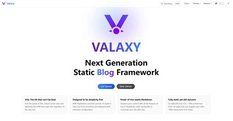 Valaxy Themes Gallery Valaxy