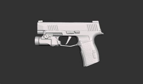 🩻 Sig Sauer P365 Xl Streamlight Tlr7 Sub Real Size Scan 3d Gun Mold・ Stl File For 3d Printing・cults
