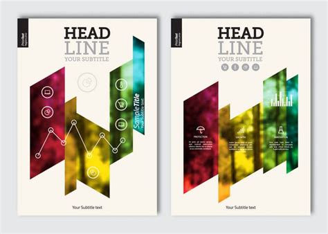 قالب طراحی بروشور کسب و کار طرح بندی بروشور پس زمینه تار با عناصر برای