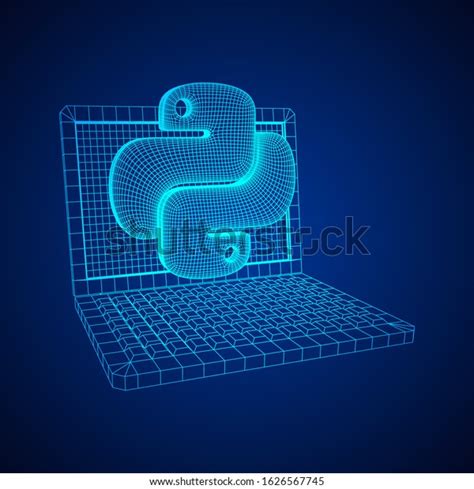 Python Code Language Sign Notebook Laptop Stock Vector Royalty Free Shutterstock