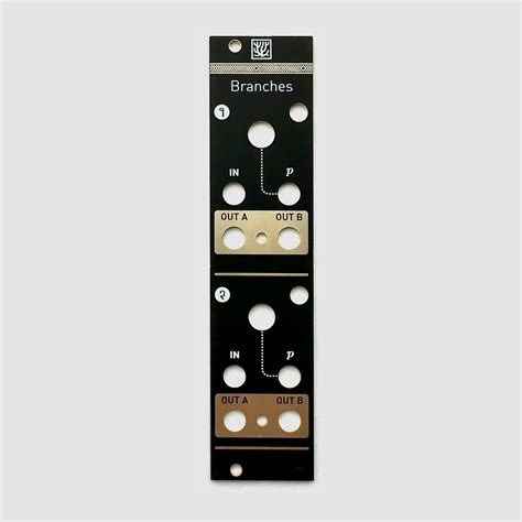 Black Panel For Mutable Instruments Branches Oddvolt Eurorack Panels Pcbs And Parts For Diy