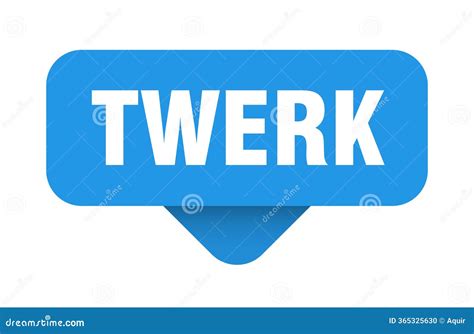 Twerk Sticker Twerk Label Vector Illustration