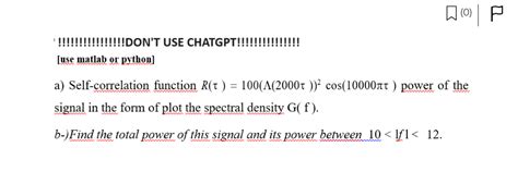 Solved DON T USE CHATGPT Chegg