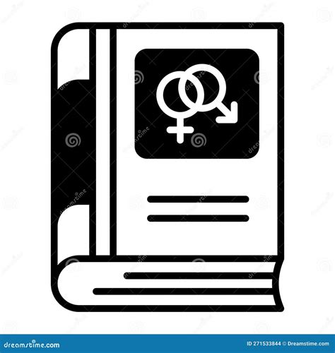 Male And Female Gender Symbol On Book Vector Design Of Sex Education