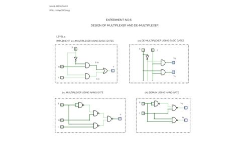 Circuitverse Experiment No6design Of Multiplexer And