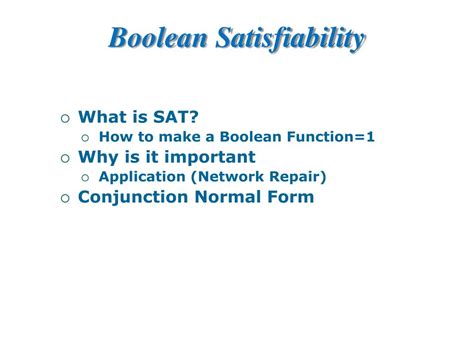 Ppt Engg3190 Logic Synthesis Boolean Satisfiability” Powerpoint Presentation Id6356218