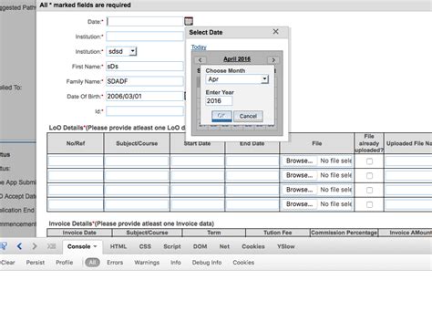 Sugarcrm Month And Year Selector Is Not Working In Datepicker Stack