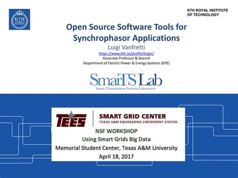 Open Source Software Tools For Synchrophasor Applications Ppt