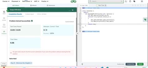 gfg160 geekstreak2025 dsa day8 stockprofit onetransaction… ashmita sohal