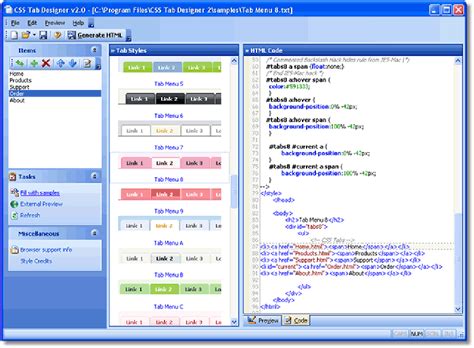CSS Tab Designer Download