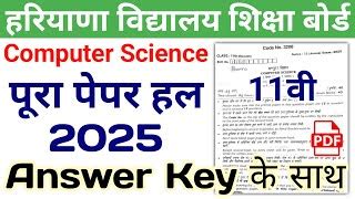 Hbse Class Computer Science Annaul Question Paper Solution Ccl Chapter Hbse