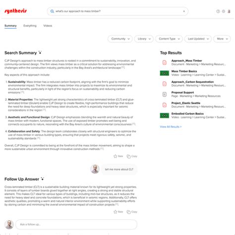 Synthesis The Intranet Ai Search Solution For Aec Firms — Knowledge