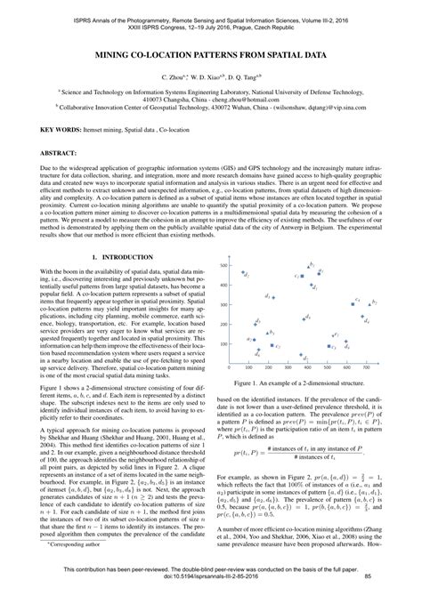 Pdf Mining Co Location Patterns From Spatial Data