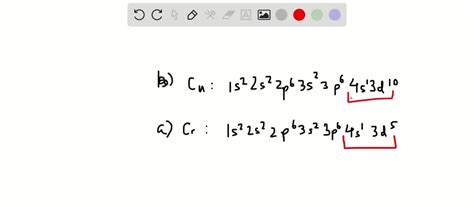 Solvedgive The Correct Electron Configurations Of A Cr And B Cu