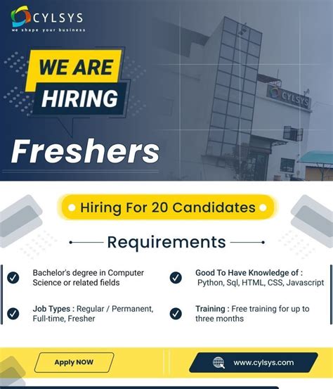 Suchitra Ramlal On Linkedin Hiring Freshers