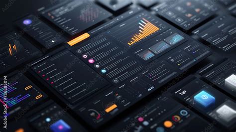 A Collection Of Sophisticated User Interface Screens Displaying Analytics And Data Visualization