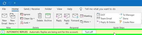 Automatic Replies Out Of Office For Outlook Tc It Services