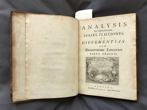 Isaac Newtons Work On Calculus De Analysi 1711 Unbound Isaac Newtons Work On Calculus De Analysi 1711 Unbound