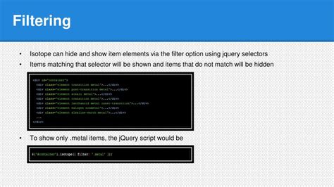 ppt isotope an exquisite jquery plugin for magical layouts powerpoint