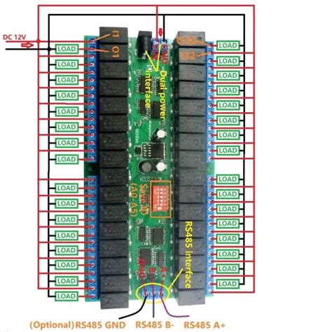 Modbus RTU Agreement V Channel RS Relay Module For Arduino Control Channel Relay And