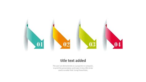 Set Of Four Colorful Arrows Google Slides Theme And Powerpoint Template Slidesdocs