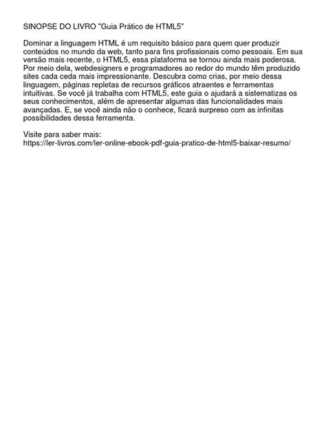 guia prático de html5 pdf