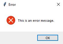 Tkinter messagebox show error Исправление ошибок и поиск оптимальных решений проблем