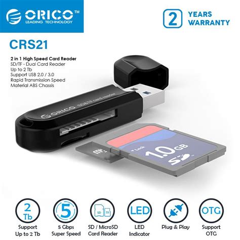 Jual Orico CRS21 Card Reader USB3 0 TF SD Shopee Indonesia