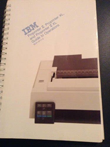 IBM Proprinter II Proprinter XL IBM Amazon Com Books