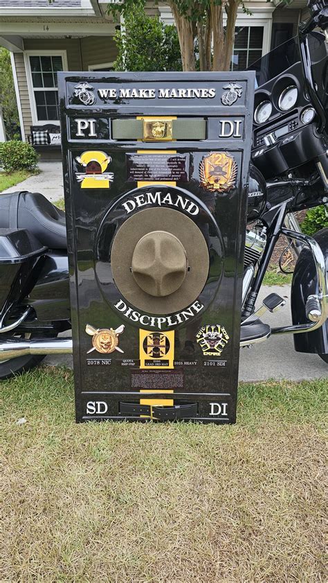 Usmc Drill Instructor Plaque Marine Corps Di Hat Plaque Usmc Di End