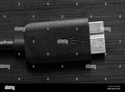 Usb Cable Connection Black And White Stock Photos Images Alamy