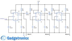 Sequential Timer Circuit Using IC 555 To Switch Relays Gadgetronicx
