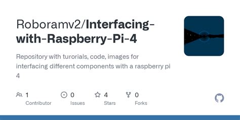 Github Roboramv2interfacing With Raspberry Pi 4 Repository With