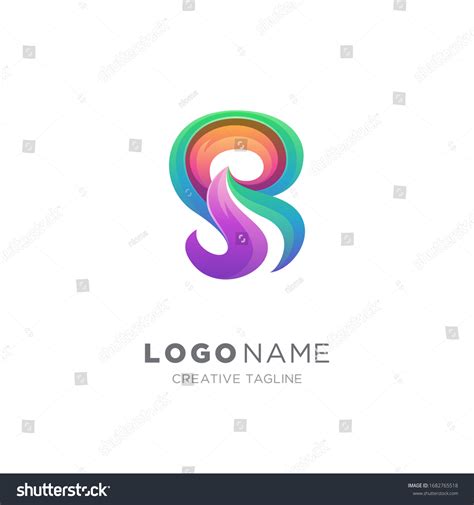 Abstract Colorful Letter S Vector Logo Stock Vector Royalty Free