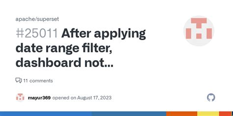 After Applying Date Range Filter Dashboard Not Displaying Data For Selected Date Issue