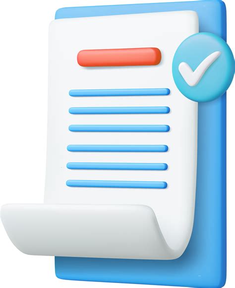 D White Paper Task Management Todo Check List PNG